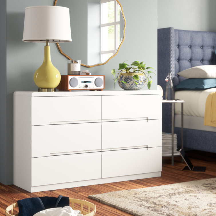 Zipcode Design Meldrum 6 Drawer 130Cm Double Dresser Reviews Wayfair.ie